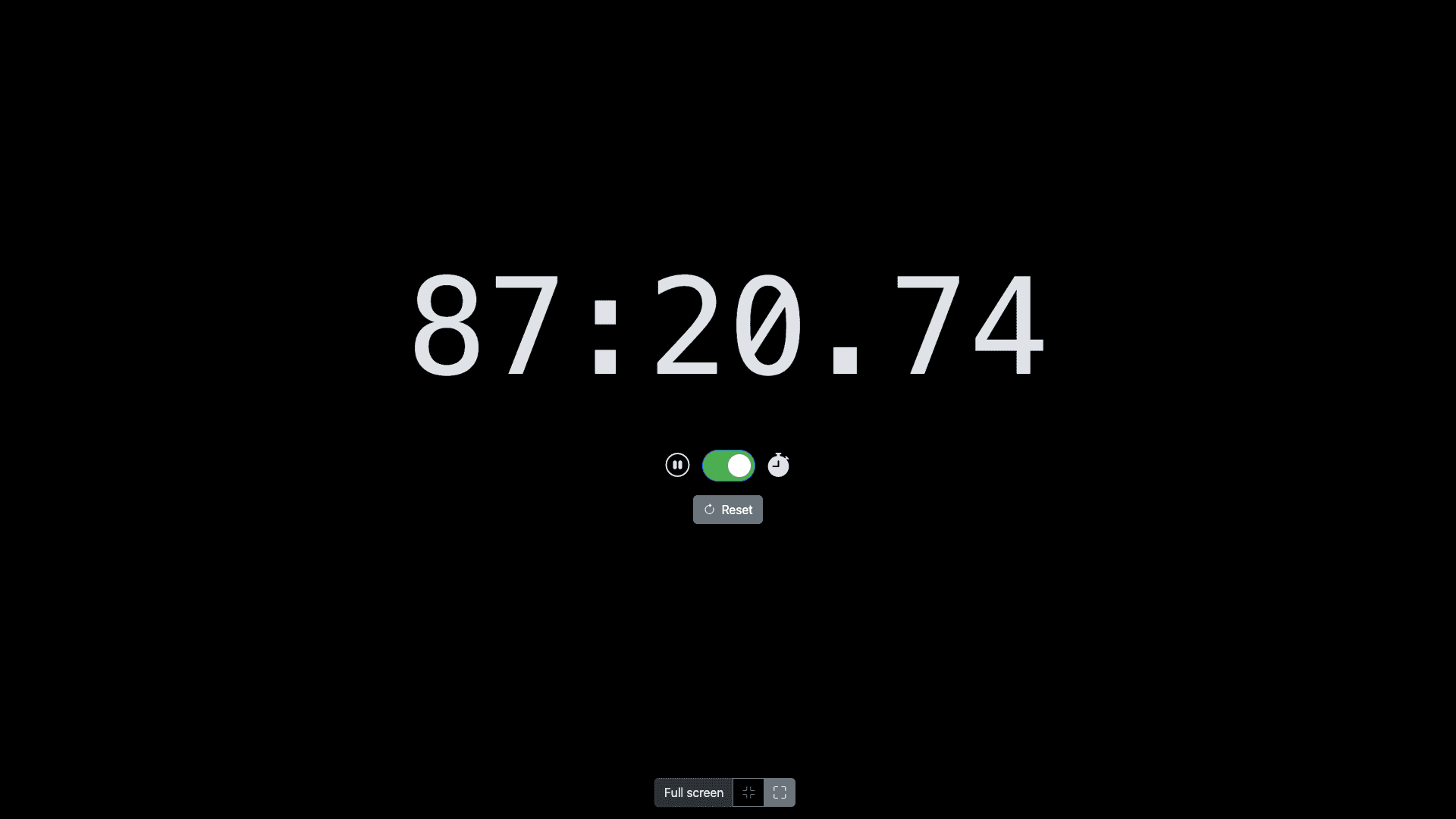 Online Stopwatch: Big online stopwatch with full-screen and dark mode ...